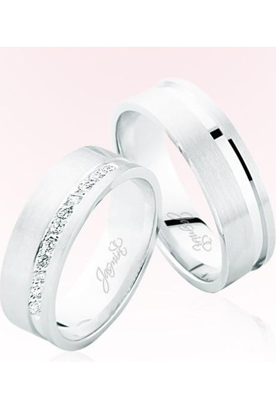 Harem Altın Beyaz Taşlı Altın Alyans 4305 Harem Altın Beyaz Taşlı Altın Alyans 4305