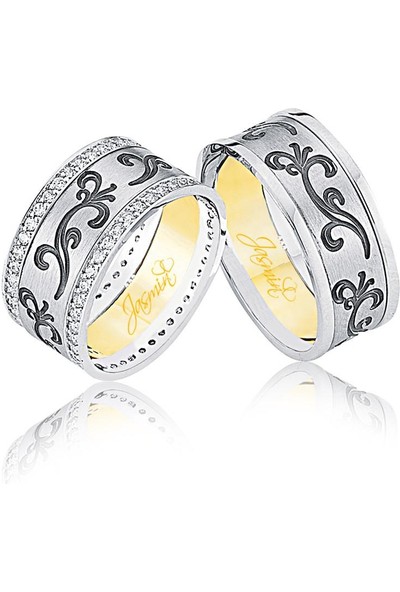 Harem Altın Desenli Altın Alyans 0301-3