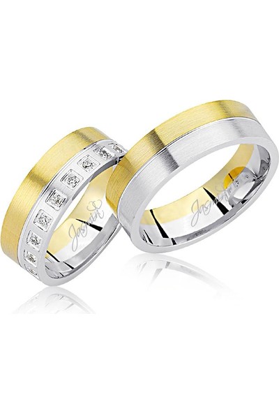 Harem Altın Taşlı Altın Alyans 1405-3