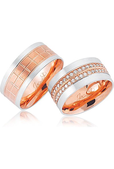 Harem Altın Çift Taşlı Altın Alyans 1005-2 Harem Altın Çift Taşlı Altın Alyans 1005-2