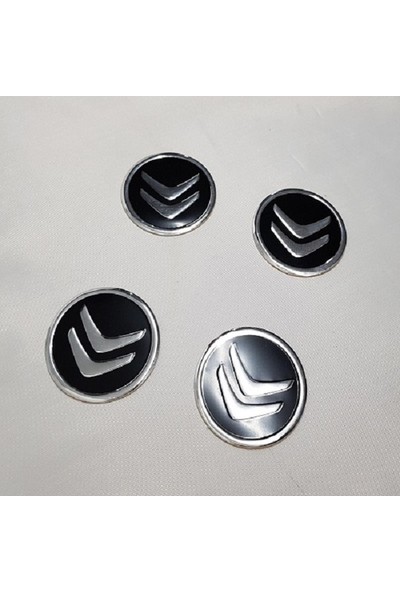 Yed Citroen Jant Göbeği Citroen Alüminyum 60 mm 4'lü Siyah