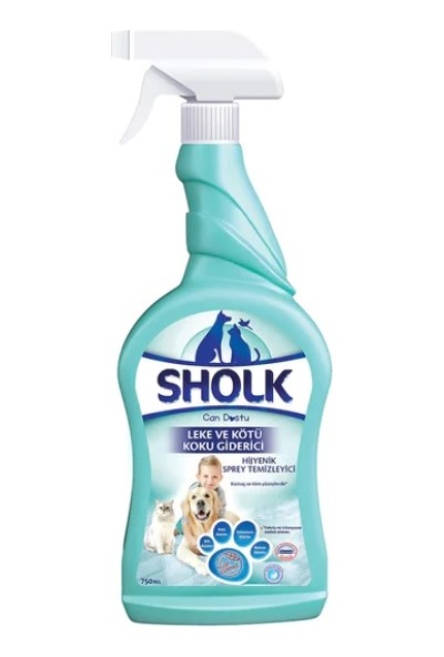 Sholk Hipoalerjenik Leke ve Kötü Koku Giderici Hijyenik Sprey Temizleyici 750 ml