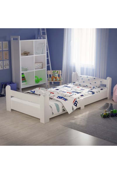 Tulip Life Montessori Karyola Beyaz (90 x 190 Cm) Yatak Uyumlu Çocuk Yatağı