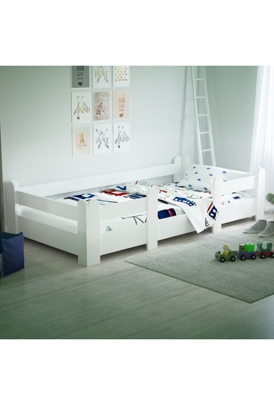 Tulip Life Montessori Karyola Beyaz (90 x 190 Cm) Yatak Uyumlu Çocuk Yatağı Tulip Life Montessori Karyola Beyaz (90 x 190 Cm) Yatak Uyumlu Çocuk Yatağı