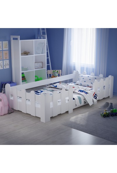 Tulip Life Montessori Karyola Beyaz (90 x 190 Cm) Yatak Uyumlu Çocuk Yatağı