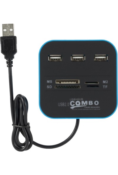 Pasifix Yüksek Hızlı USB 2.0 Kart Okuyuculu Mini Hub (Yurt Dışından) Pasifix Yüksek Hızlı USB 2.0 Kart Okuyuculu Mini Hub (Yurt Dışından)