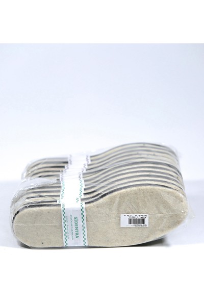 Sidentra Patiklik Keçe Tabanlık Delikli Model Eva Panduf Patik Tabanı 12 Çift