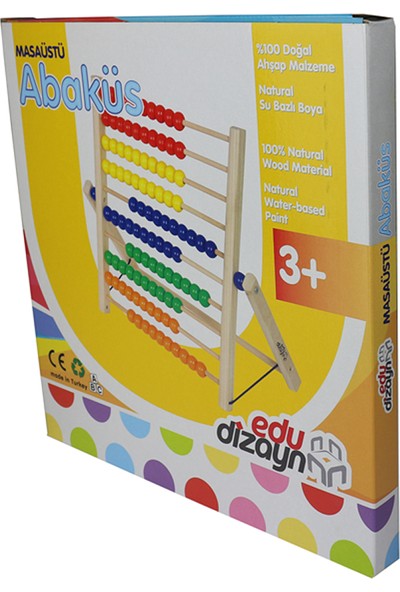 Edu Dizayn Ahşap Eğitici Masaüstü Abaküs Edu Dizayn Ahşap Eğitici Masaüstü Abaküs