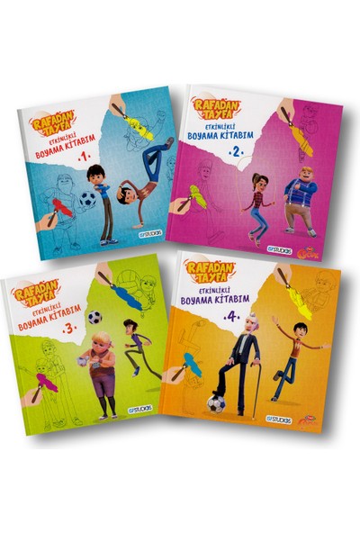 Rafadan Tayfa Etkinlik Boyama 4 Kitaplı Set