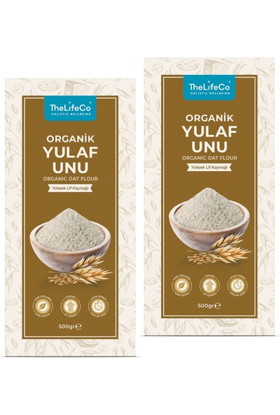 TheLifeCo Organik Yulaf Unu 2 x 500 gr TheLifeCo Organik Yulaf Unu 2 x 500 gr