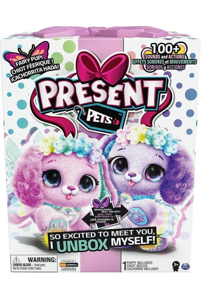 Spin Master 6061372 Present Pets, Gökkuşağı Perisi Spin Master 6061372 Present Pets, Gökkuşağı Perisi