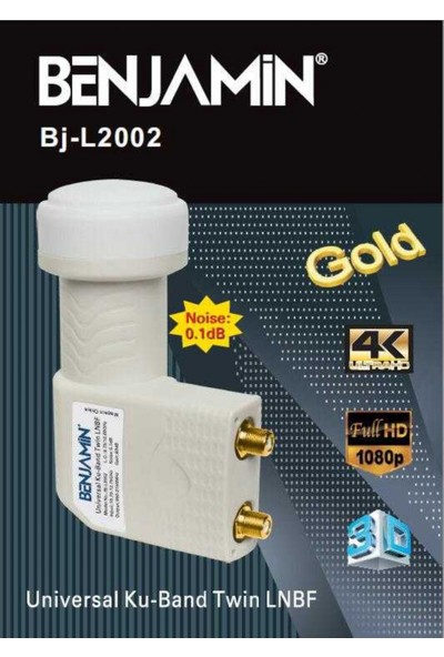 Benjamin BJ-L2002 Hd Üniversal 4K 2li Lnb Benjamin BJ-L2002 Hd Üniversal 4K 2li Lnb