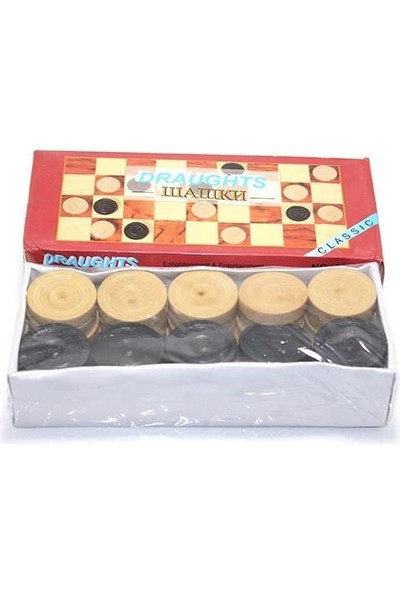 Evdeki Çarşı Ahşap Tavla Pulu