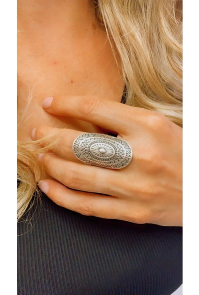 Kutcha Accessories Kadın Gümüş Kaplama Yüzük