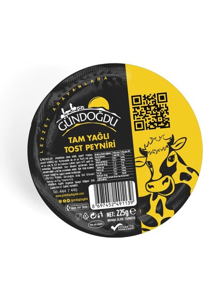 Gündoğdu Tost Peyniri 225 gr