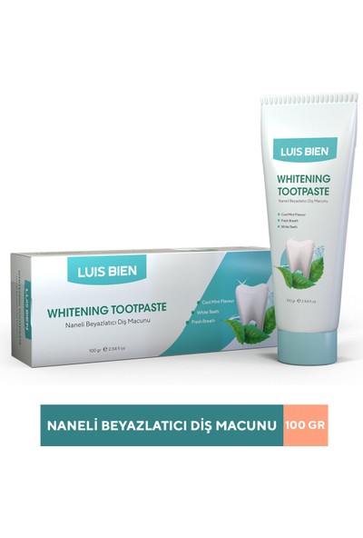 Luis Bien Naneli Beyazlatıcı Diş Macunu 100 gr