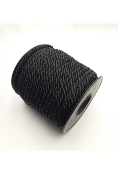 Be Beauty Siyah 4 mm Ince Kordon Ip 5 mt Si
