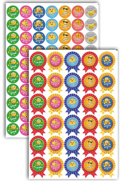 Baskı Life Ödev Etiket Rozet Kurdale Sticker Öğretmen Aferin Harikasın Etiketleri 200'LÜ Baskı Life Ödev Etiket Rozet Kurdale Sticker Öğretmen Aferin Harikasın Etiketleri 200'LÜ