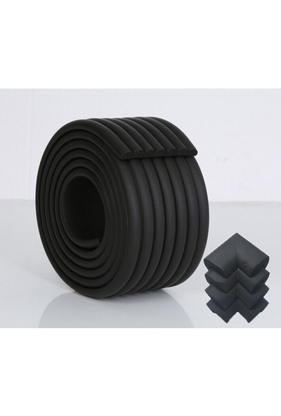 Evokids ( 2 Metre Çok Amaçlı Kenar + 4 Adet Köşe ) Siyah Çok Amaçlı Kauçuk Kenar Koruyucu Evokids ( 2 Metre Çok Amaçlı Kenar + 4 Adet Köşe ) Siyah Çok Amaçlı Kauçuk Kenar Koruyucu