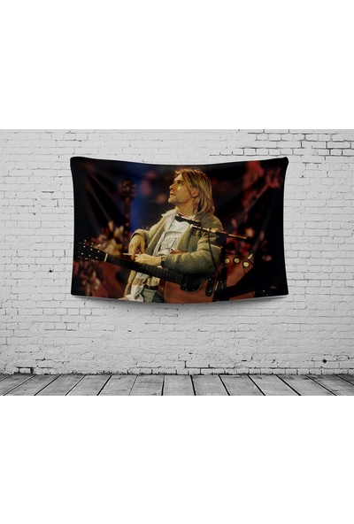 Loryen Kadife Duvar Örtüsü Nirvana Kurt-Cobain