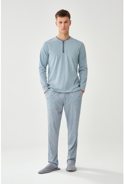Dagi Mavi Pijama Takımı-Mv