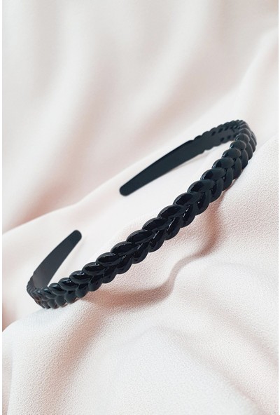 More & Else  Kadın Siyah Renk Saç Örgüsü Model Taç