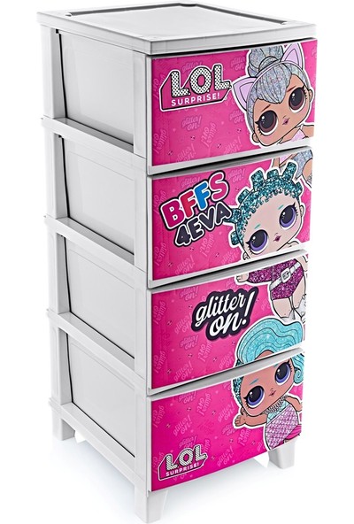 Lol Süpriz Desenli Komodin 4eva