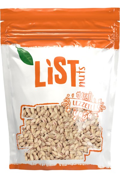 List Nuts Tuzlu Kavrulmuş Siirt Fıstığı 1 kg List Nuts Tuzlu Kavrulmuş Siirt Fıstığı 1 kg