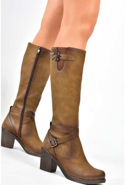 Fox Shoes Vizon Kadın Çizme C674250109