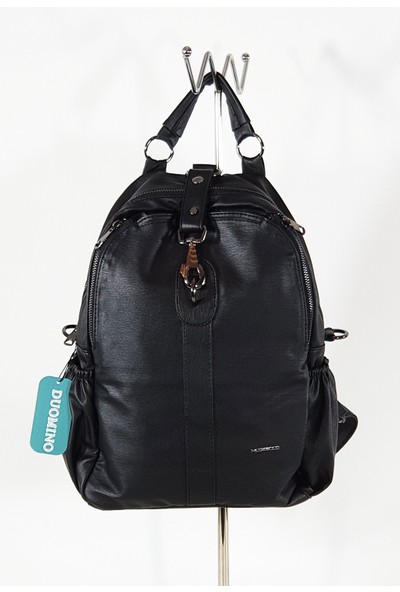 Duomino Sırt Çantası 14 İnç Yıkama Deri Yumuşak Deri Orta Boy Mega Nemo Bags Group