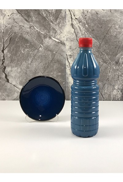 Çini Seramik Boyaları Hazır Çini Seramik Boyası 500 cc Petrol Mavi