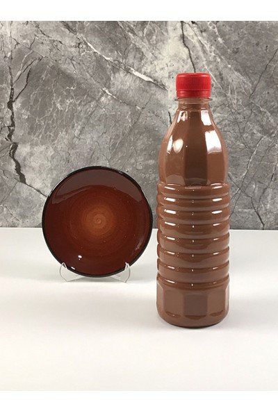 Çini Seramik Boyaları Hazır Çini Seramik Boyası 500 cc Kızıl Kahve