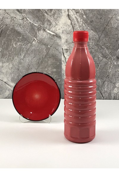 Çini Seramik Boyaları Hazır Çini Seramik Boyası 500 cc Bayrak Kırmızı