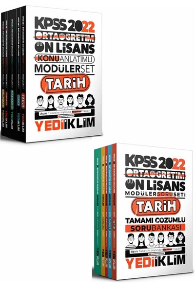 Yediiklim Yayınları 2022 Kpss Ortaöğretim Ön Lisans Gy-Gk Modüler Konu + Modüler Soru Bankası Seti Yediiklim Yayınları 2022 Kpss Ortaöğretim Ön Lisans Gy-Gk Modüler Konu + Modüler Soru Bankası Seti
