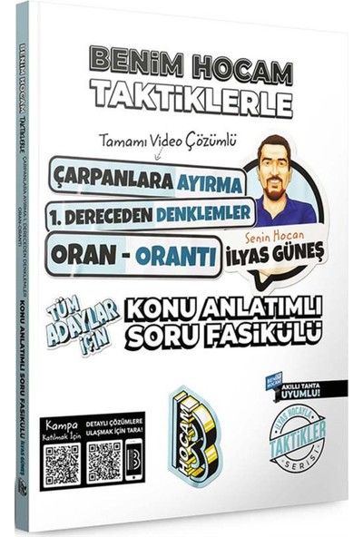 Benim Hocam 2022 Tüm Adaylar Için Taktiklerle Çarpanlara Ayırma Denklemler Oran Soru Fasikülü