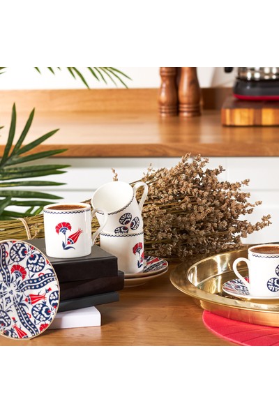 Karaca Hasbahçe 6 Kişilik Kahve Fincanı Takımı 80 ml