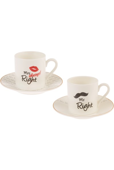 Karaca Match 2 Kişilik Kahve Fincanı Takımı