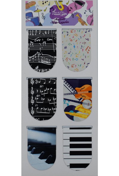 Porte Müzik Eğitim Merkezi Müzik Mıknatıslı Kitap Ayracı 6'lı Porte Müzik Eğitim Merkezi Müzik Mıknatıslı Kitap Ayracı 6'lı