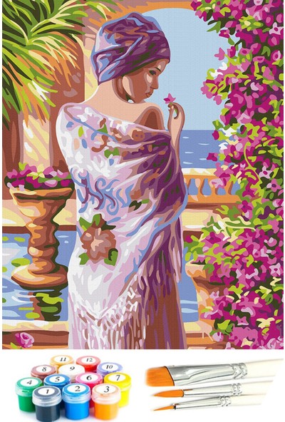 Carpuz Kasnaklı Sayılarla Boyama Tablo Seti 40 x 50 cm