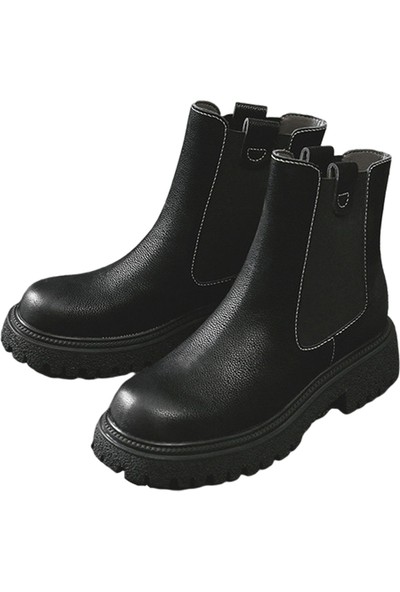 Moonlight Martin Botları Kadın Sonbahar ve Kış Siyah Botları (Yurt Dışından)