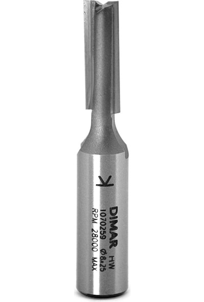 Dimar Freze Bıçağı D:8 B:25 L:69 S:12 mm Z:2