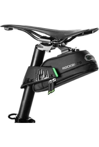 Rockbros Bisiklet Sele Çantası Yağmur Geçirmez Darbeye Dayanıklı Yansıtıcı Arka Koltuk Direği Çantası - 1l (Yurt Dışından)