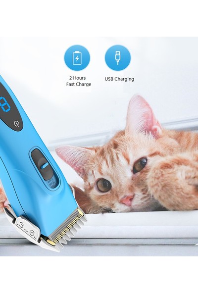 Helta Ipx7 Su Geçirmez Ev Elektrikli Faders Pet Tıraş Makinesi Seti - Yeşil (Yurt Dışından)