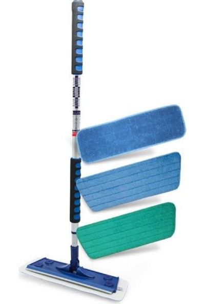 Silva Mikrofiber Islak Kuru Duvar Bezli Mop Set Silva Mikrofiber Islak Kuru Duvar Bezli Mop Set