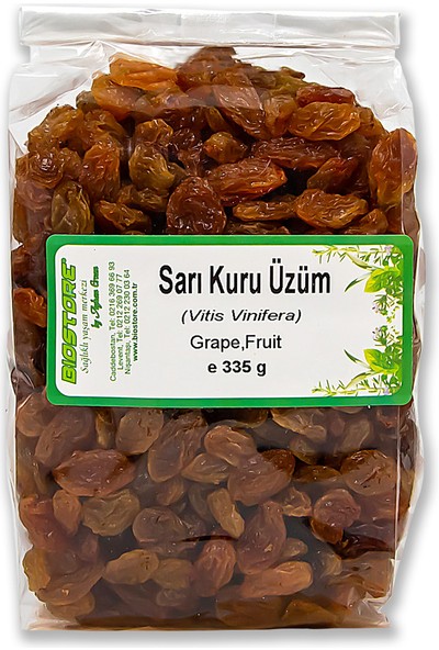 Biostore Sarı Kuru Üzüm 335 gr x 3