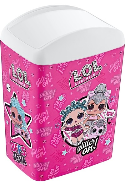Lol Süpriz Desenli 5 Lt Çöp Kovası