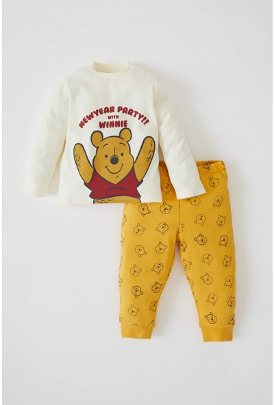 DeFacto Erkek Bebek Winnie The Pooh Lisanslı Pamuklu Uzun Kollu Pijama Takım W0846A221WN DeFacto Erkek Bebek Winnie The Pooh Lisanslı Pamuklu Uzun Kollu Pijama Takım W0846A221WN