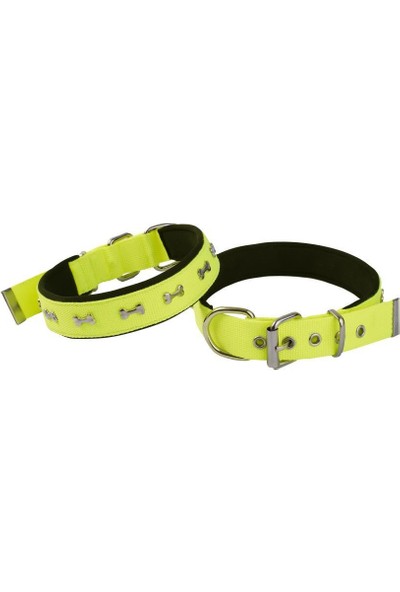 Actirex Neon Yumuşak Doku Kemik Desenli Köpek Boyun Tasma Yellow Small 40 cm Actirex Neon Yumuşak Doku Kemik Desenli Köpek Boyun Tasma Yellow Small 40 cm