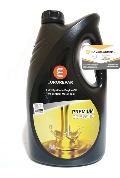 Eurorepar Premium 5W30 C3 4lt Motor Yağı (Eurorepar)