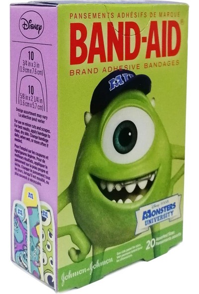 Band Aid Monsters Yara Bandı 20 Adet Karışık Ölçü Band Aid Monsters Yara Bandı 20 Adet Karışık Ölçü